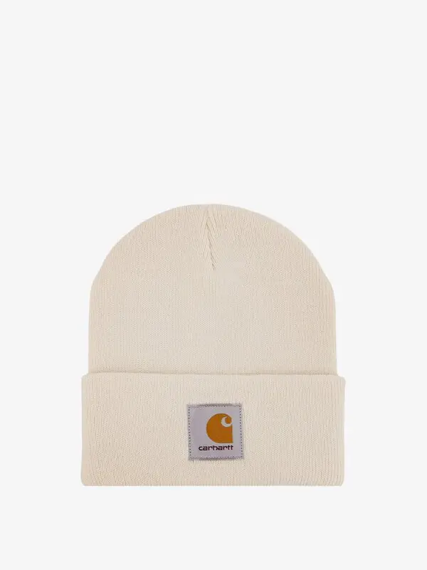 Carhartt Work In Progress Acrylic Beanie Hat - White