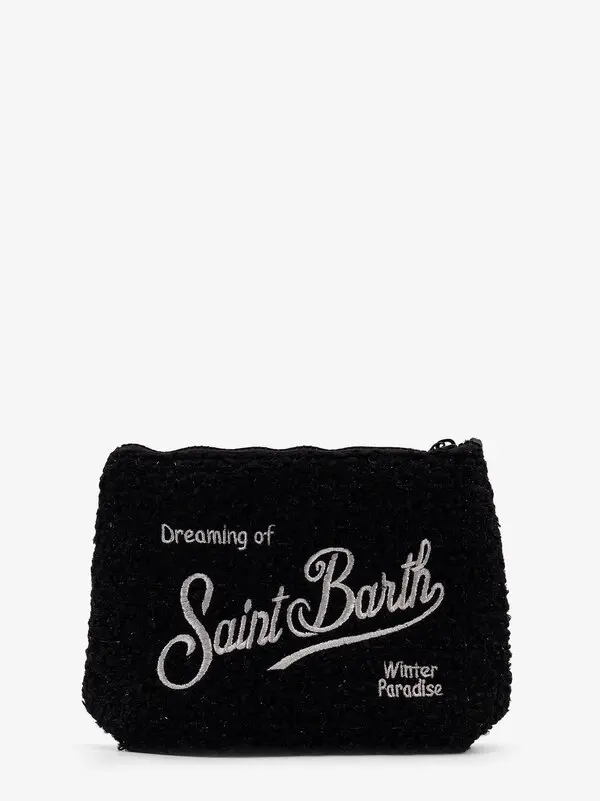 MC2 SAINT BARTH Aline Tweed Clutch - Black