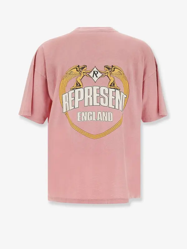 REPRESENT Cotton Tshirt With Distressed Effect