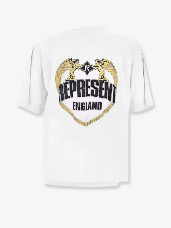REPRESENT Cotton Tshirt With Distressed Effect