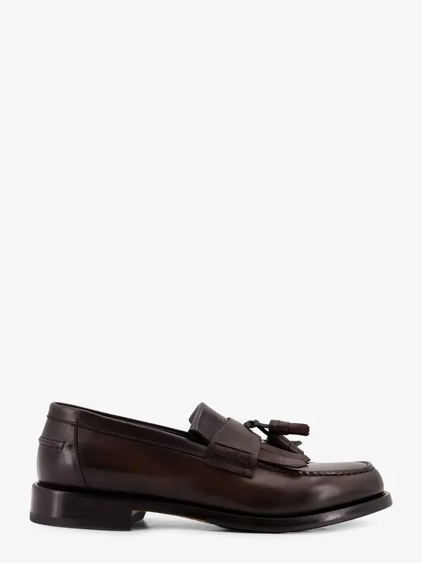 DOUCAL'S Leather Loafers With Tassels