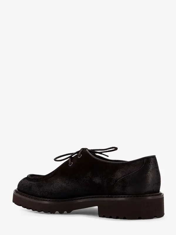 DOUCAL'S Commander Suede Lace-up Shoes - Brown