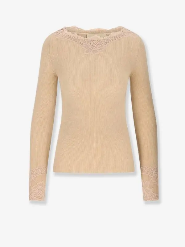 Valentino Garavani Cashmere Sweater With Lace Inserts