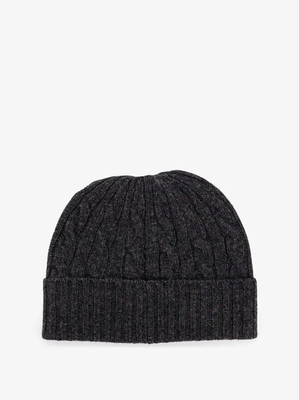 Polo Ralph Lauren Wool Blend Cable Knit Beanie - Grey