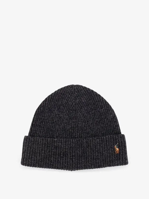 Ralph Lauren Wool Blend Beanie - Grey