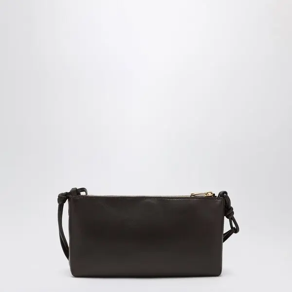 Bottega Veneta Double Patch Leather And Intrecciato Bag - Brown