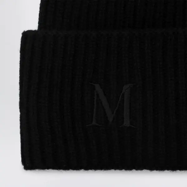Max Mara Cashmere Beanie - Black