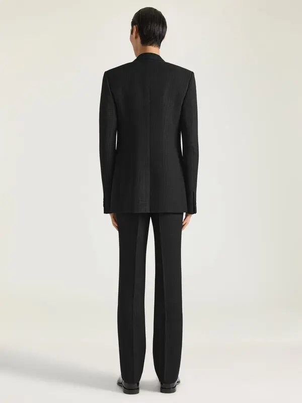 Givenchy Tailored Straight Leg Trousers - Black/grey