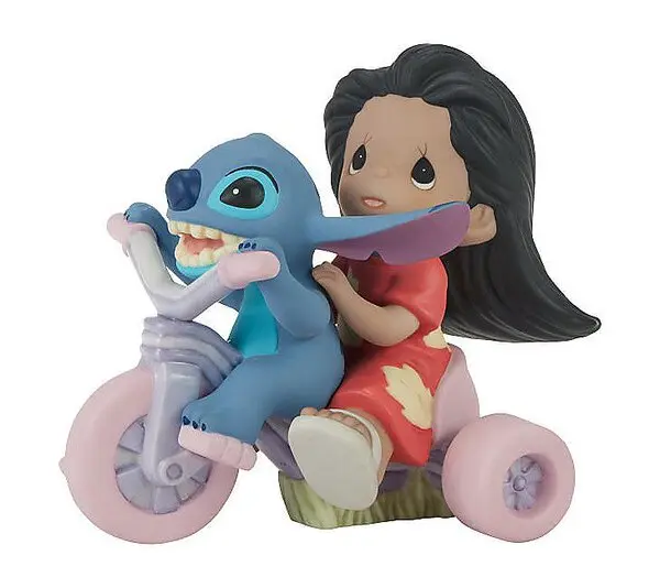 PRECIOUS MOMENTS Disney Lilo And Stitch Riding Big Wheel - One-color