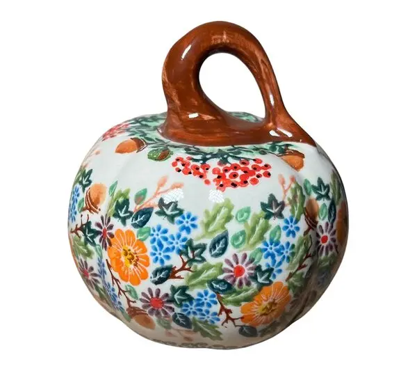 LIDIA'S POLISH POTTERY Medium Pumpkin