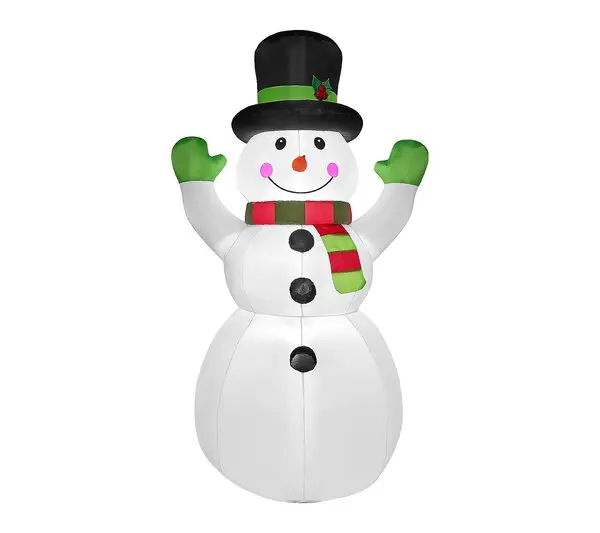 JOYFY 6ft Tall Christmas Inflatable Snowman