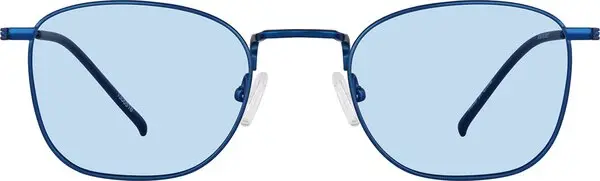 Zenni Square Titanium Full Rim Frame Glasses - Blue