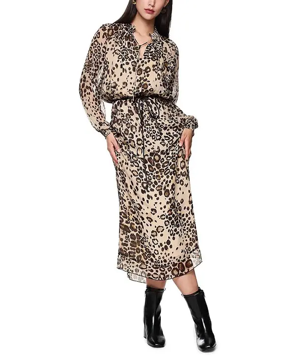 MARC CAIN Maxi Dress With Leopard Print