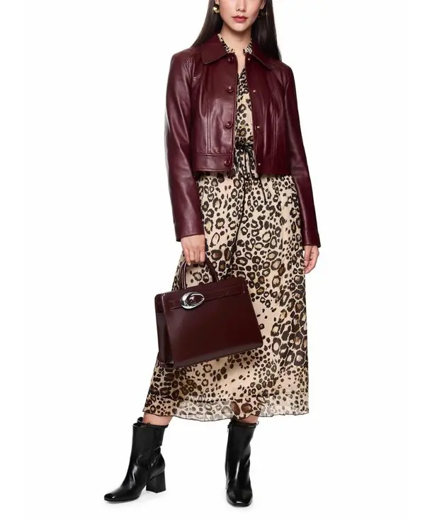 MARC CAIN Maxi Dress With Leopard Print