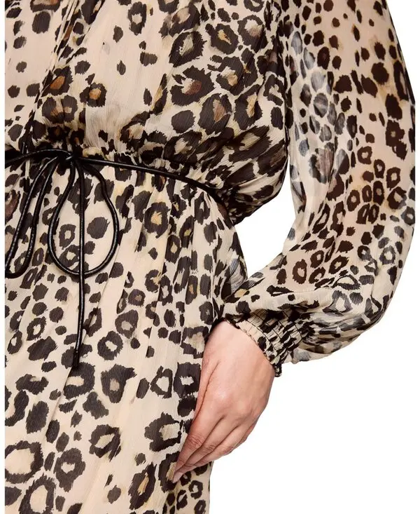 MARC CAIN Maxi Dress With Leopard Print