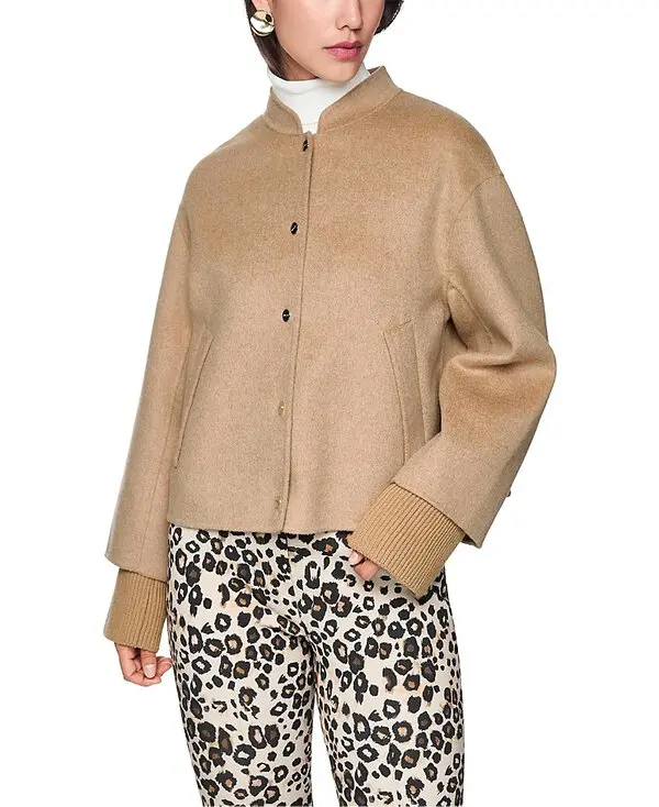 MARC CAIN Oversized Jacket With Cuffed Sleeves