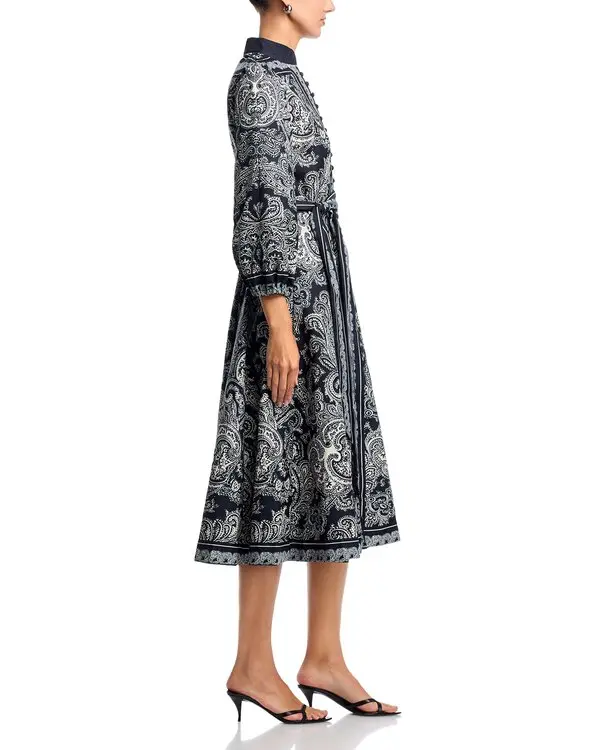 NANCY YANG Paisley Print Dress