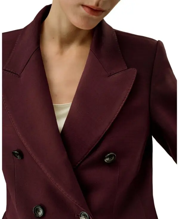 Lilysilk Double-breasted Lapel Blazer