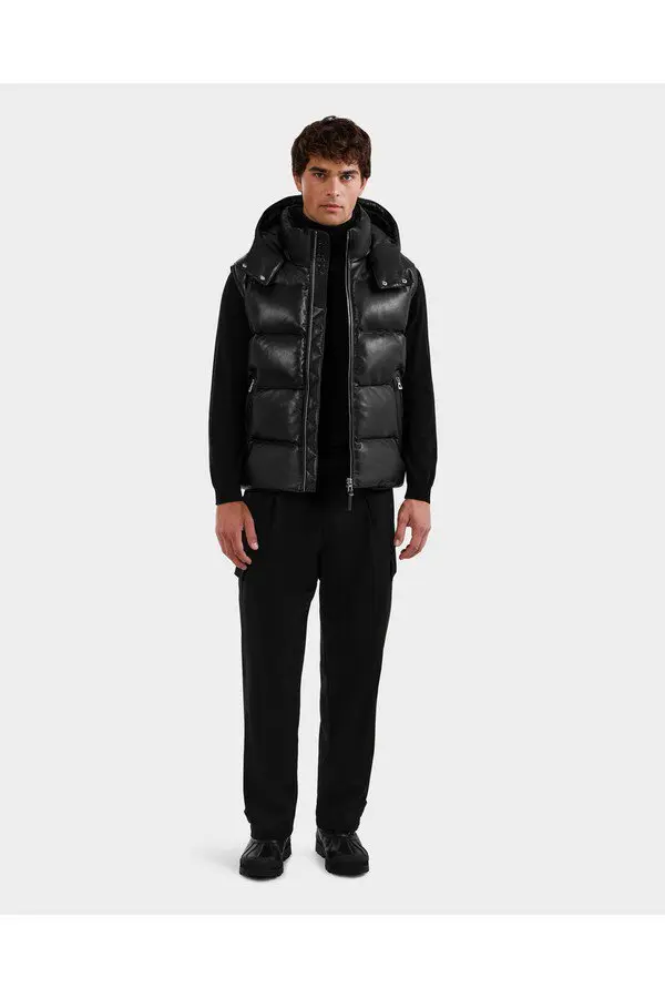 Rudsak Henry X Leather Quilted Vest