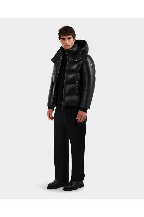 Rudsak Harvey X Leather Quilted Parka