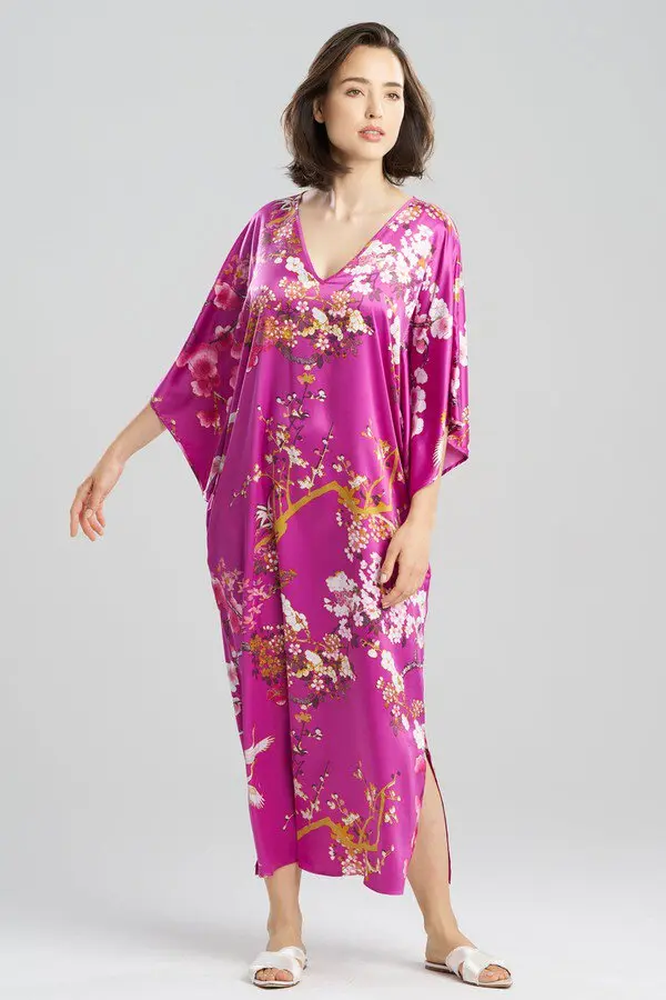 Natori Sakura Satin Caftan