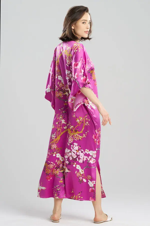 Natori Sakura Satin Caftan