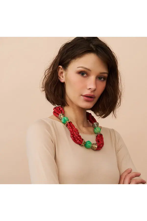 KENNETH JAY LANE Chips Statement Necklace