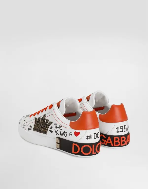 Dolce & Gabbana Portofino Nappa Calfskin Sneakers - Multicolor