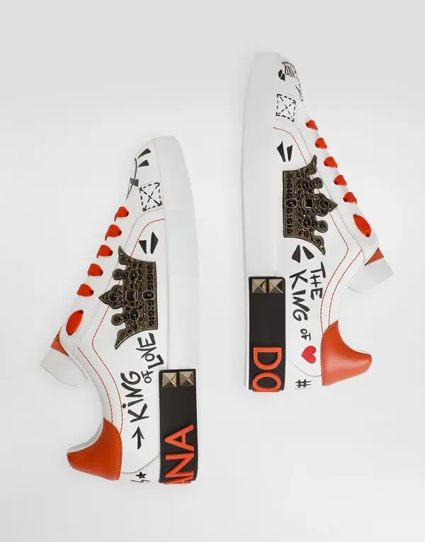 Dolce & Gabbana Portofino Nappa Calfskin Sneakers - Multicolor