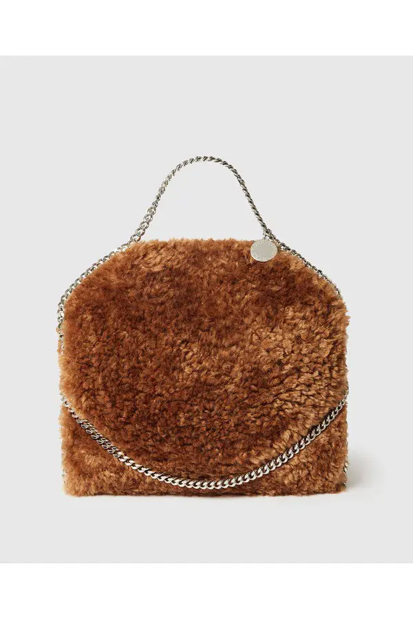 Stella McCartney Falabella Plush Fold-over Tote - Natural