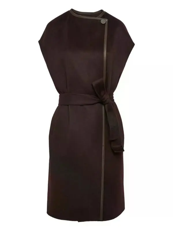YVES SALOMON Double-sided Belted Cape