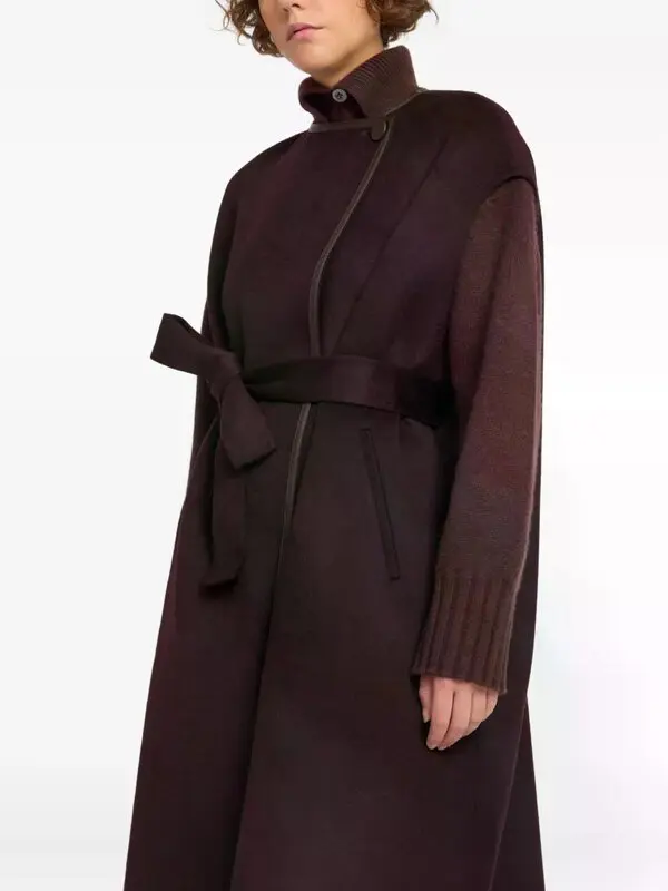 YVES SALOMON Double-sided Belted Cape