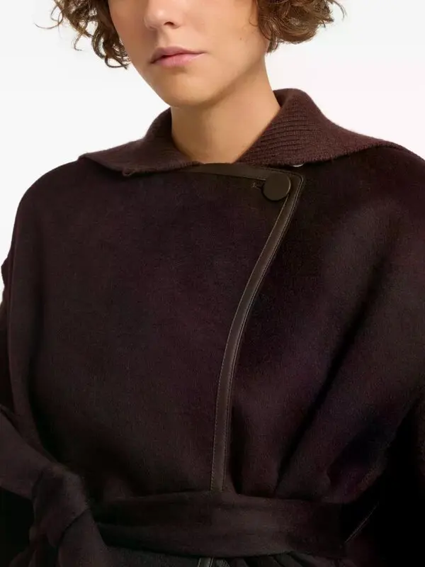 YVES SALOMON Double-sided Belted Cape