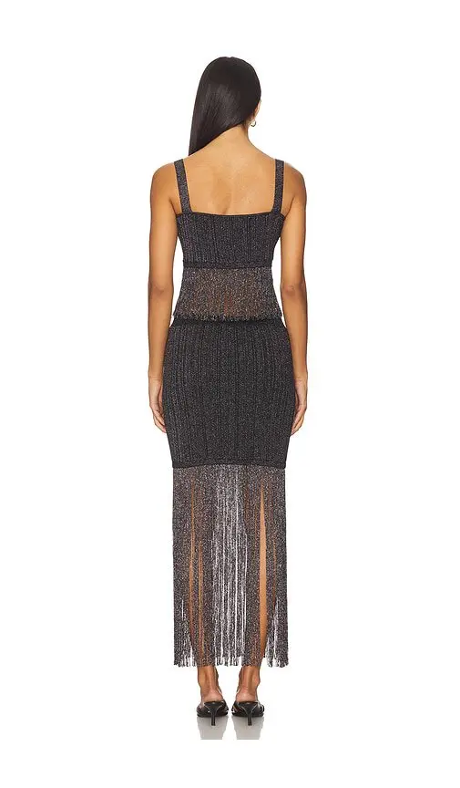 Saylor Fia Metallic Fringe Set