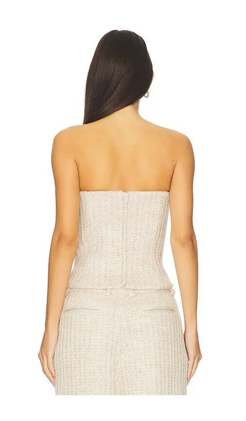 Giuseppe Di Morabito Rosette Strapless Knit Top