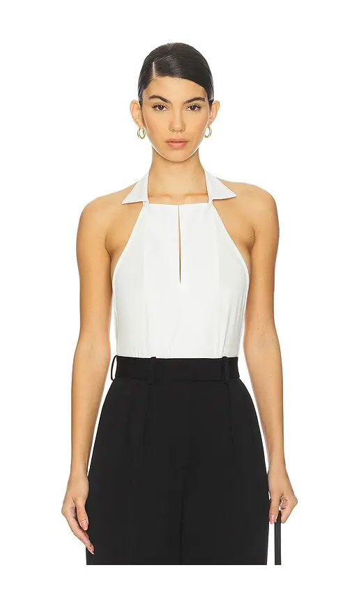 Bevza Halterneck Bodysuit With Jersey Fabric