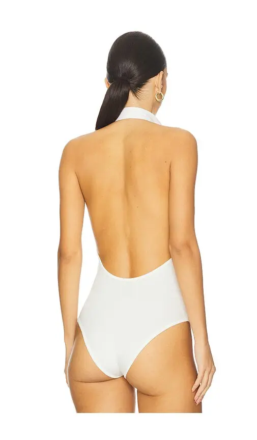 Bevza Halterneck Bodysuit With Jersey Fabric