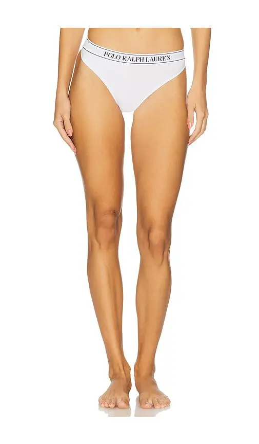 Polo Ralph Lauren Midrise Thong In Ivory - White Cloud