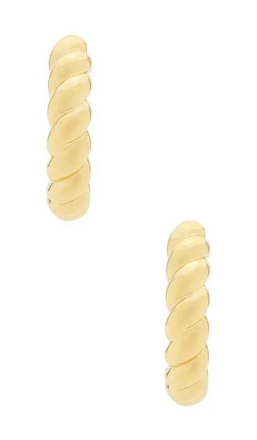 Eddie Borgo Torsade Hoop Earrings