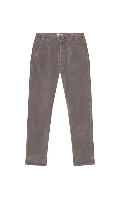 Marine Layer Saturday Moleskin Chino In Grey - Mockingbird