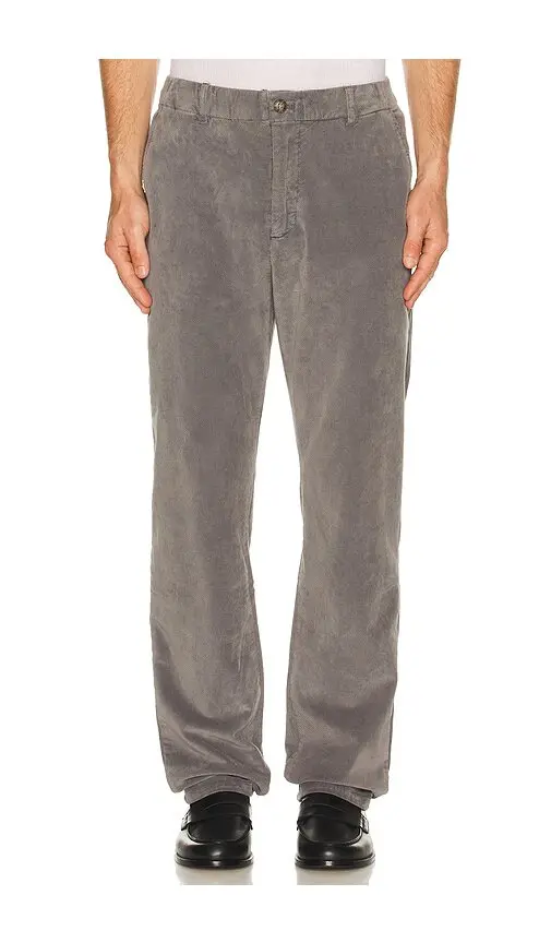 Marine Layer Saturday Moleskin Chino In Grey - Mockingbird