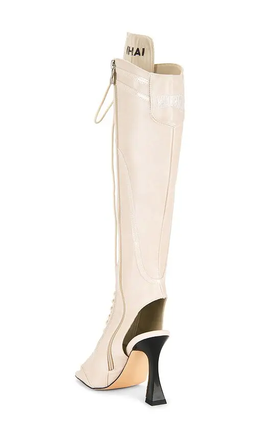 NIIHAI The Striker Lace Up Boot - Beige