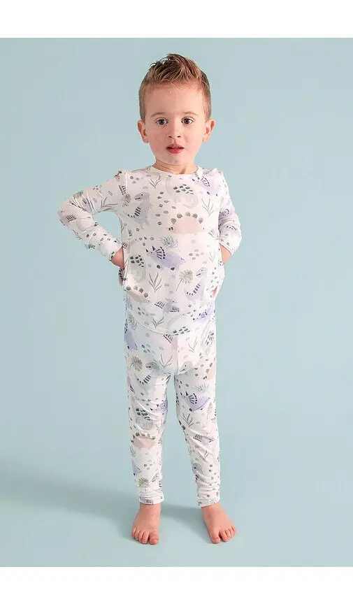 POSH PEANUT Classic Pajama Set In Multi - Milo