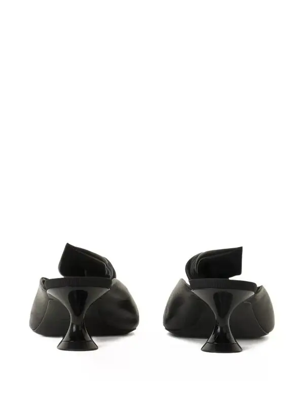 LANVIN Knotted Pointed-toe Mules - Black