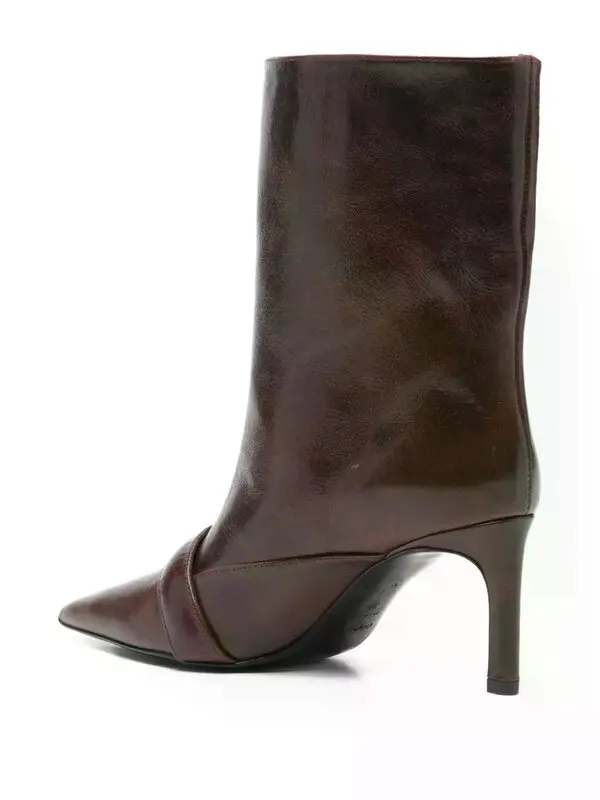 Coperni 75mm Belted Boots - Brown