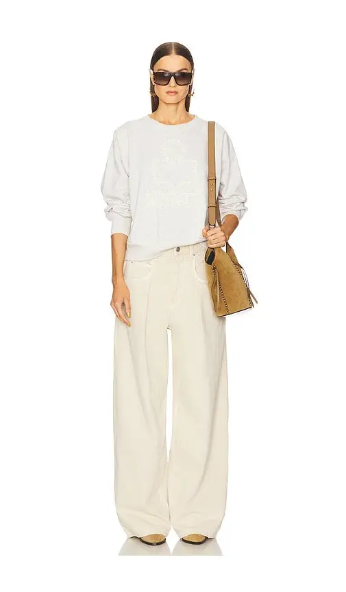 Isabel Marant Étoile Mobyli Fleece Sweatshirt - Ecru