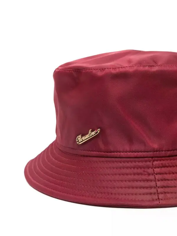 Borsalino Logo Appliqué Bucket Hat