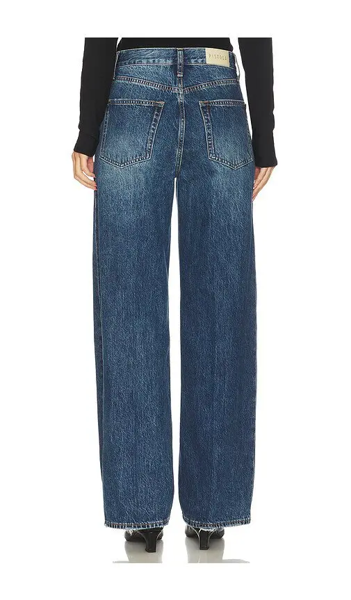 PISTOLA Tate High Rise Bowed Wide Leg Jeans - Fulton