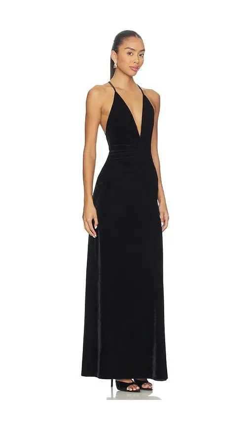 maxi dress with cleavage Evelyn maxi dress mesh