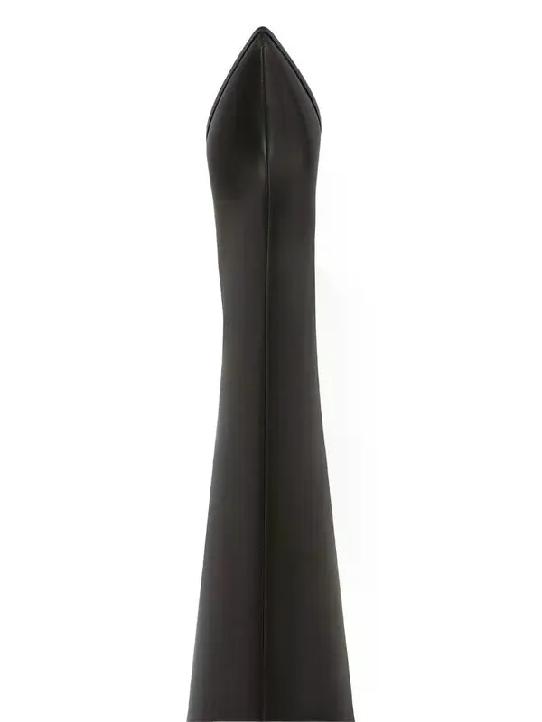 POTAMY 80mm Leather Knee-high Boots